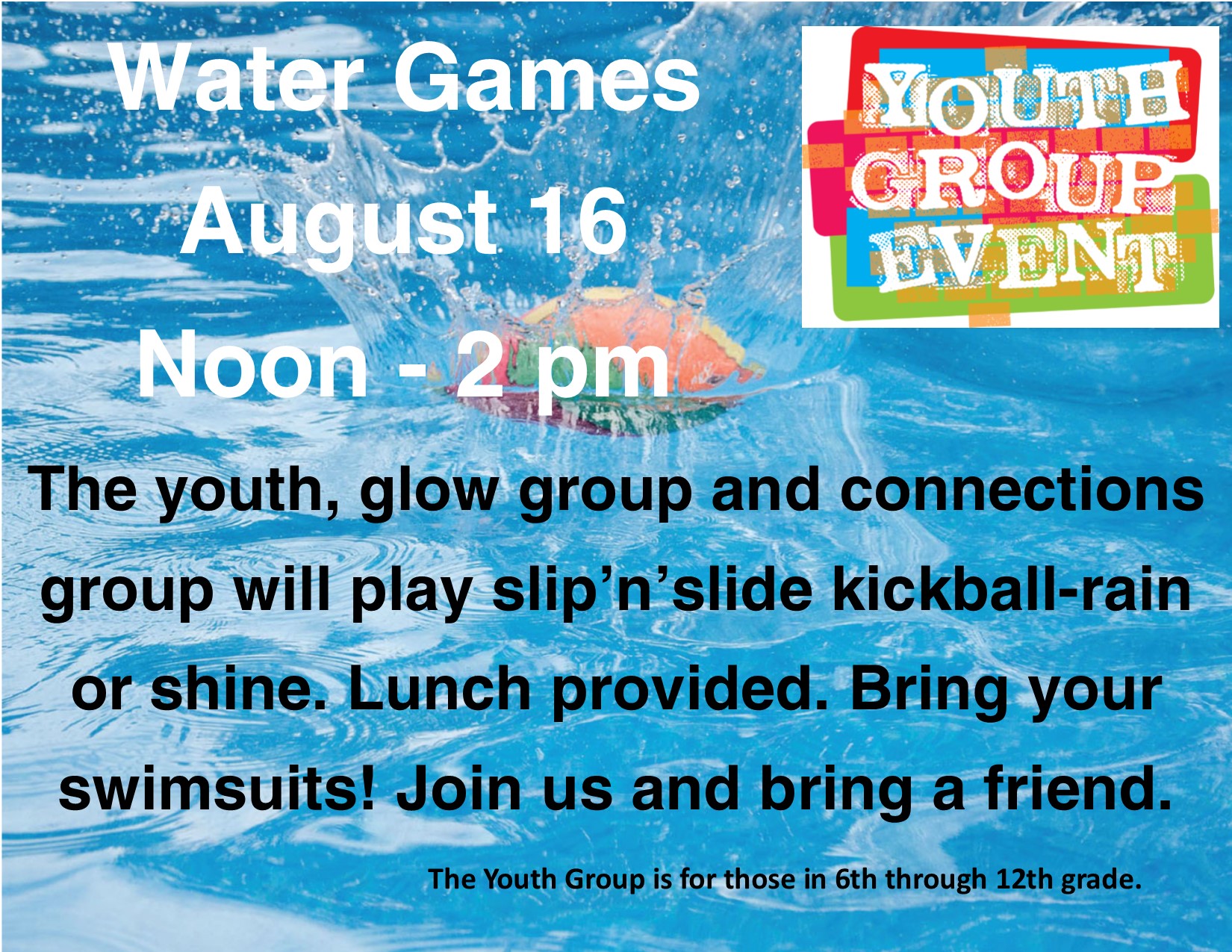 Youth Group – Water Games | Hanover Church of the Brethren